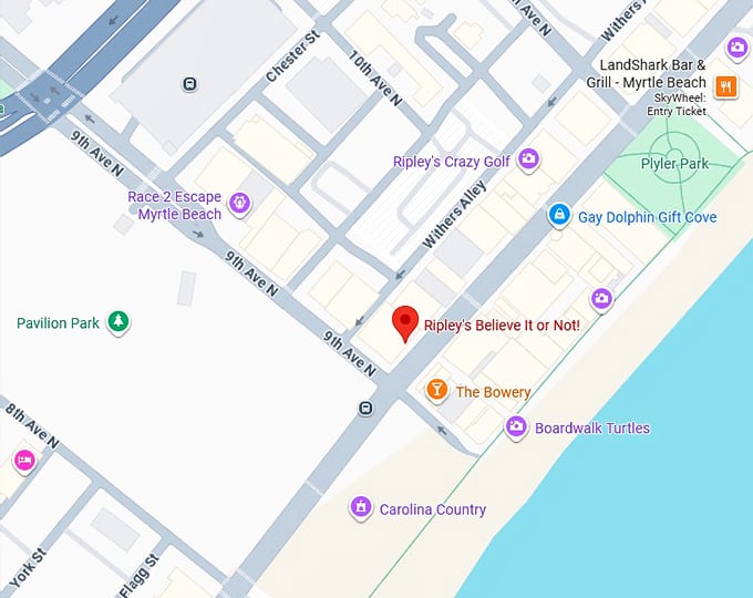 16. ripley's believe it or not! map