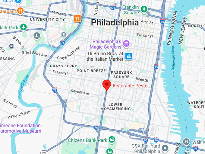 16. ristorante pesto map