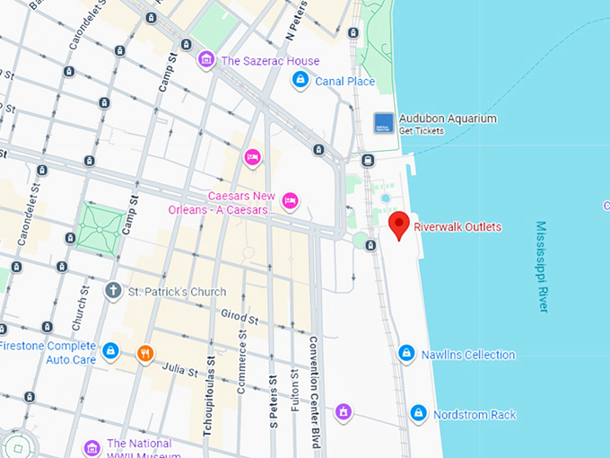 16. riverwalk outlets map