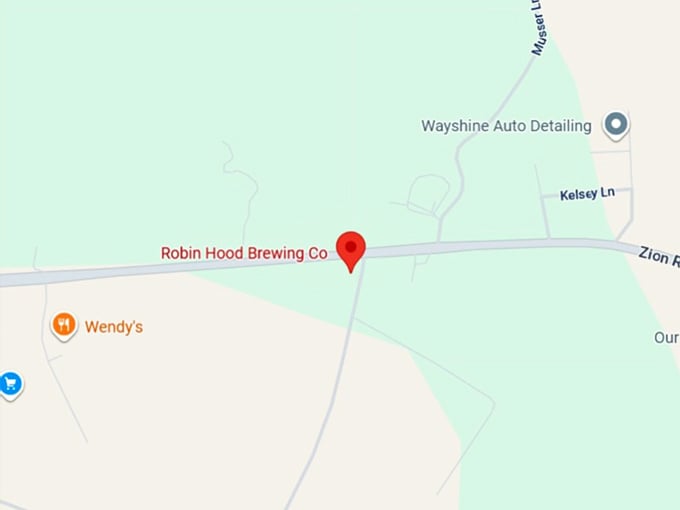 16. robin hood brewing co. map