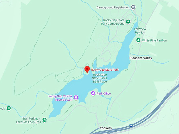 16. rocky gap state park map