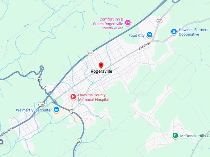 16. rogersville, tennessee map