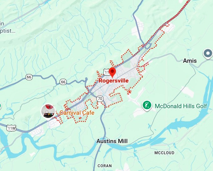 16. rogersville map