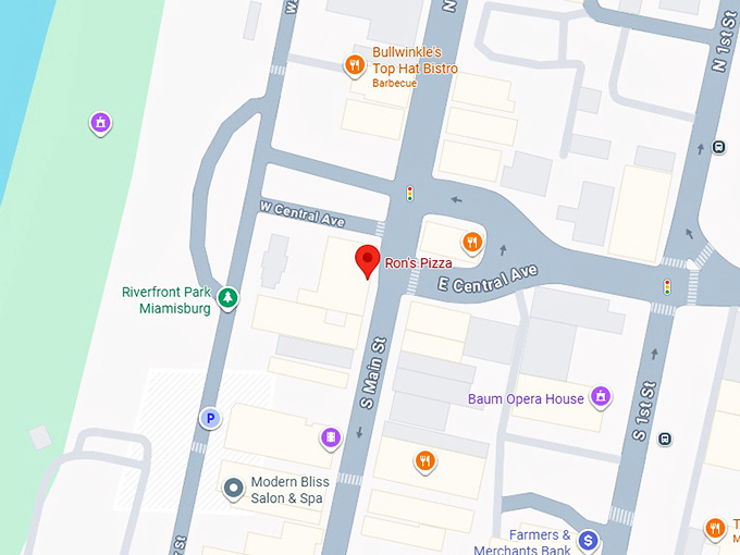 16. ron's pizza map