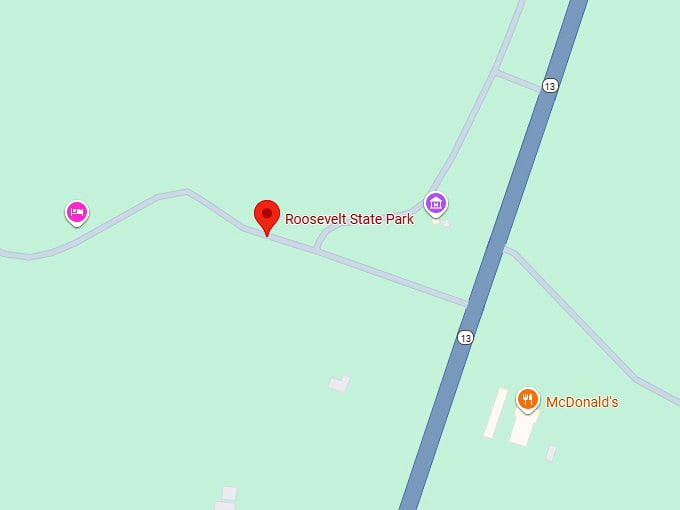 16. roosevelt state park map