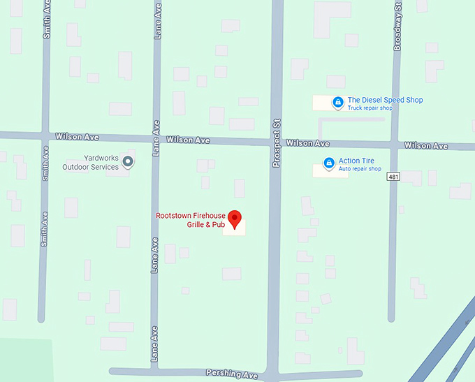 16. rootstown firehouse grille & pub map