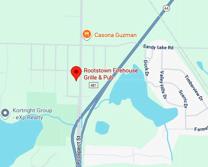 16. rootstown firehouse grille & pub map