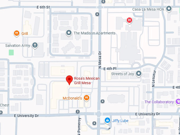 16. rosa's mexican grill mesa map