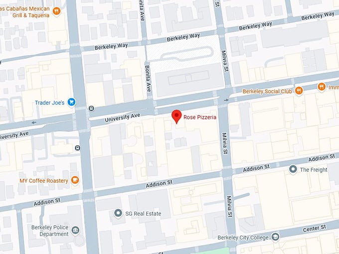 16. rose pizzeria map