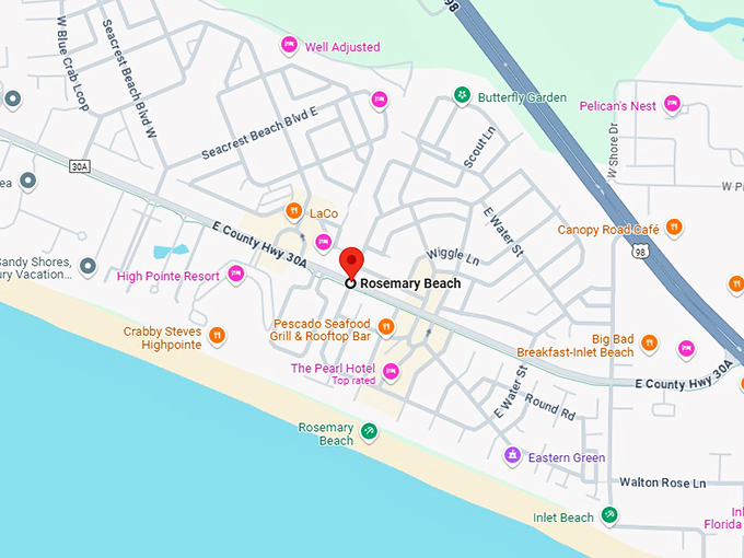 16. rosemary beach map