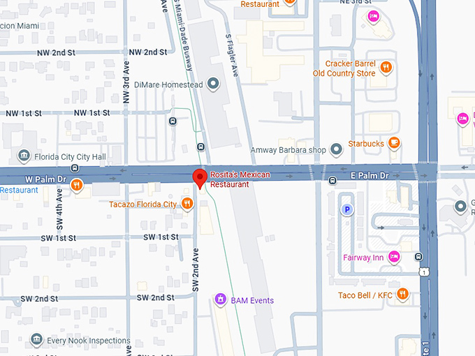 16. rosita's mexican restaurant map