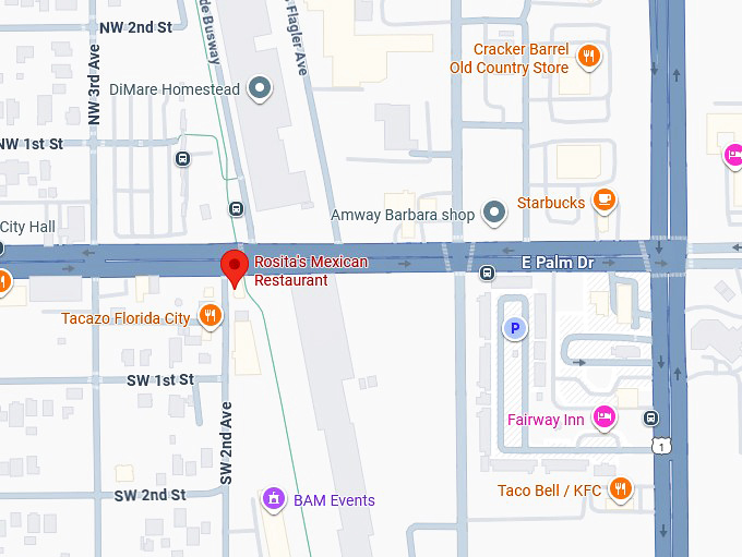 16. rosita's mexican restaurant map