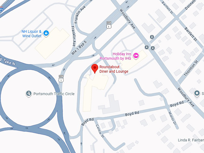 16. roundabout diner and lounge map