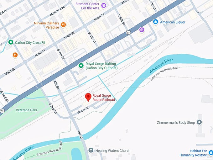 16. royal gorge route railroad map