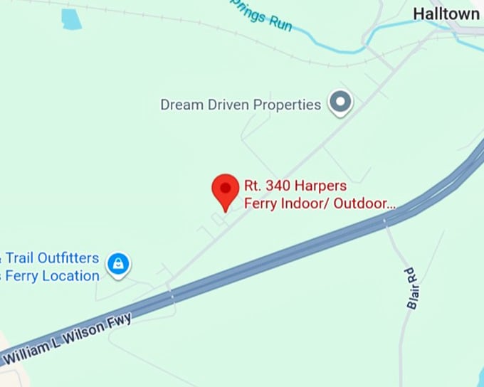 16. rt. 340 harpers ferry indoor outdoor flea market map