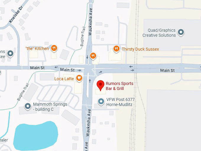 16. rumors sports bar & grill map