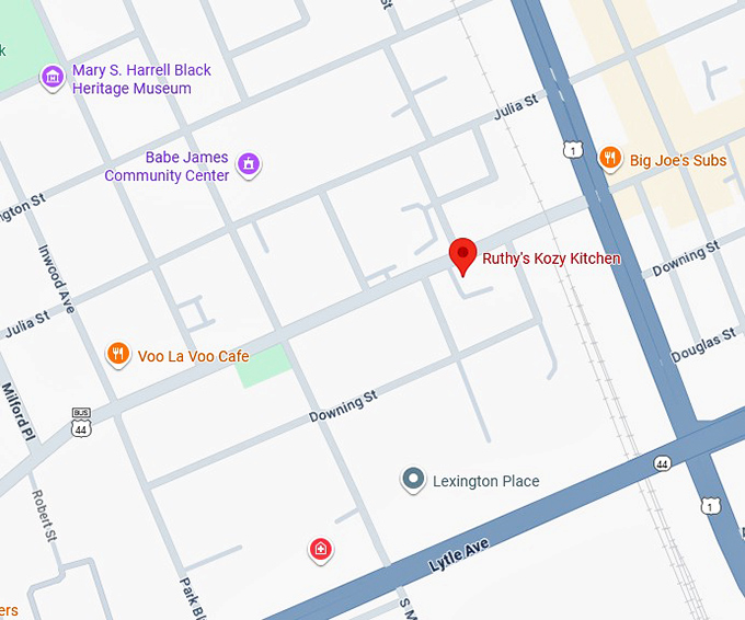 16. ruthy's kozy kitchen map