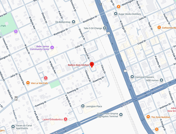 16. ruthy's kozy kitchen map