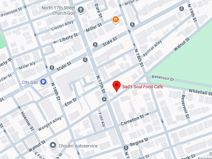 16. sad's soul food cafe map