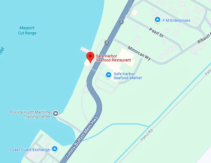 16. safe harbor seafood restaurant map