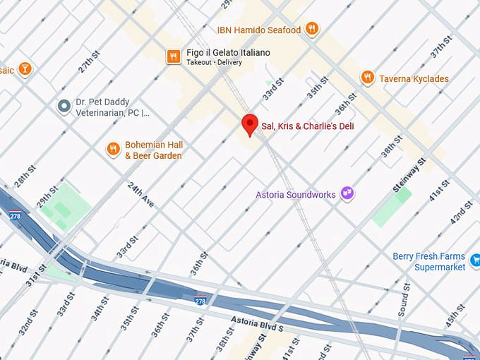 16. sal, kris & charlie's deli map