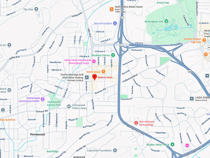 16. salem's diner map