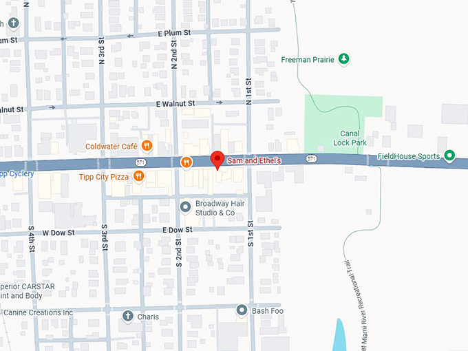 16. sam and ethel's map