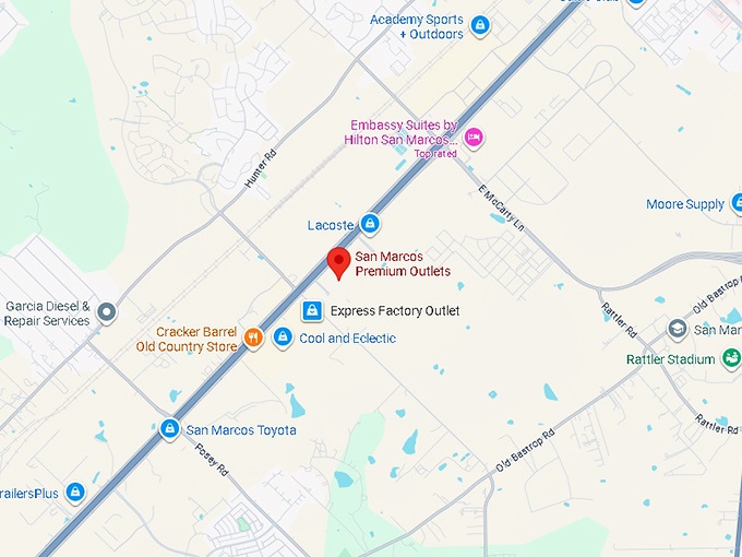 16. san marcos premium outlets map