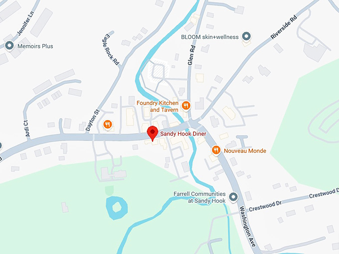sandy hook diner map