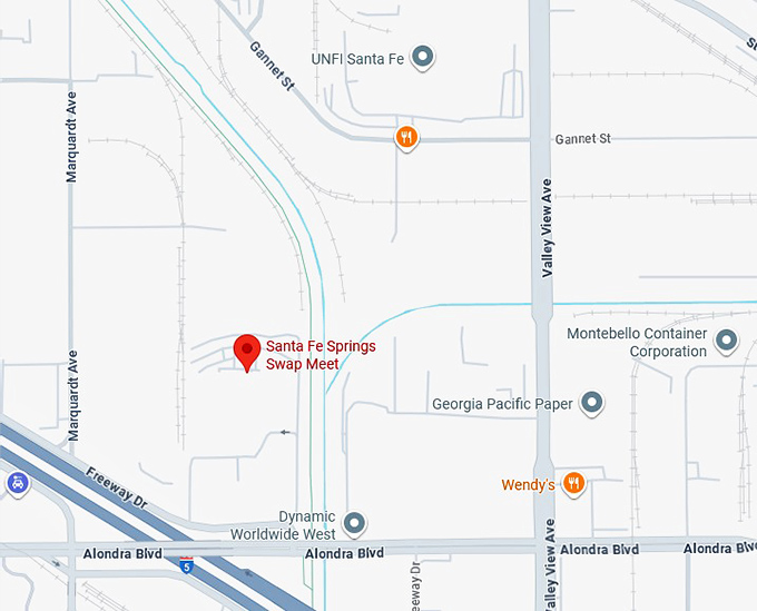 16. santa fe springs swap meet map