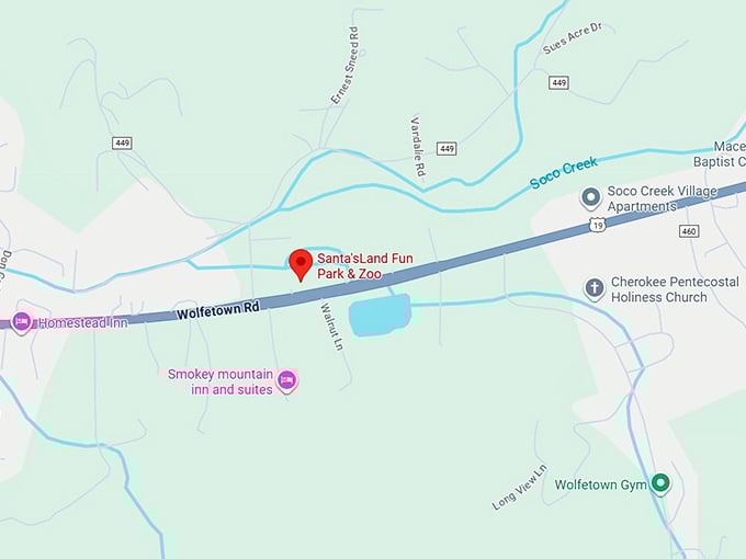16. santa'sland fun park & zoo map