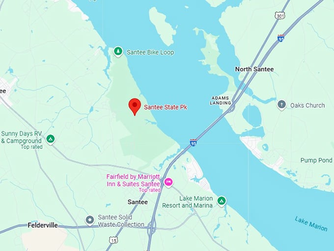 16. santee state park map