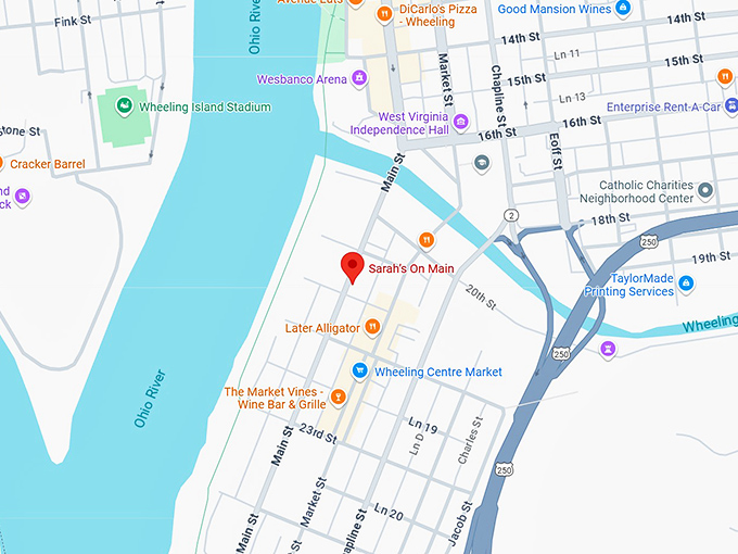 16. sarah’s on main map