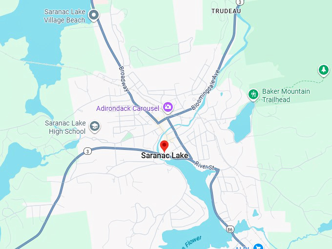 16. saranac lake map