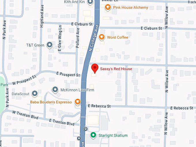 16. sassy's red house map