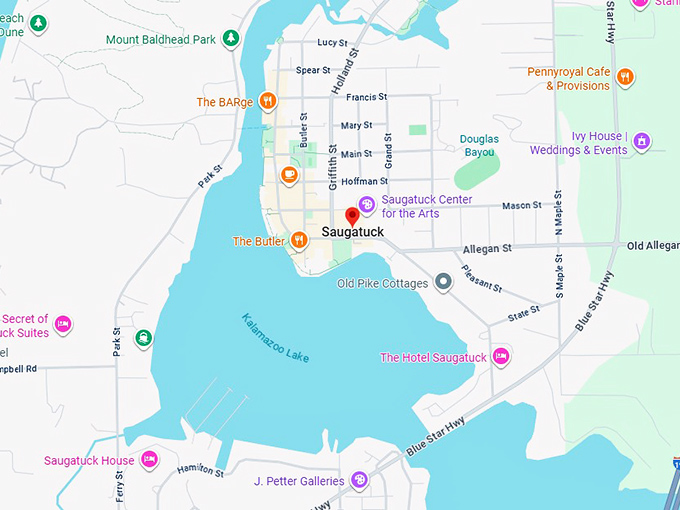 16. saugatuck map