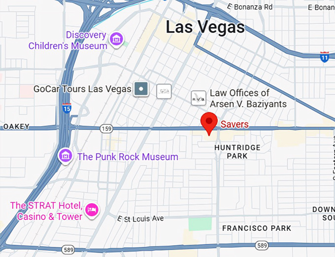 16. savers (1100 e charleston blvd)