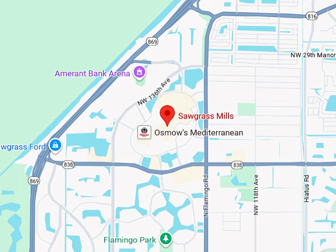 16. sawgrass mills map