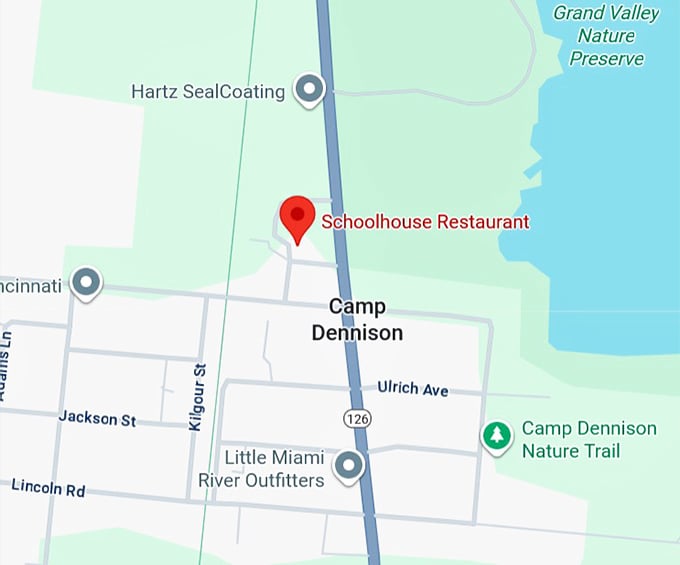 16. schoolhouse restaurant map