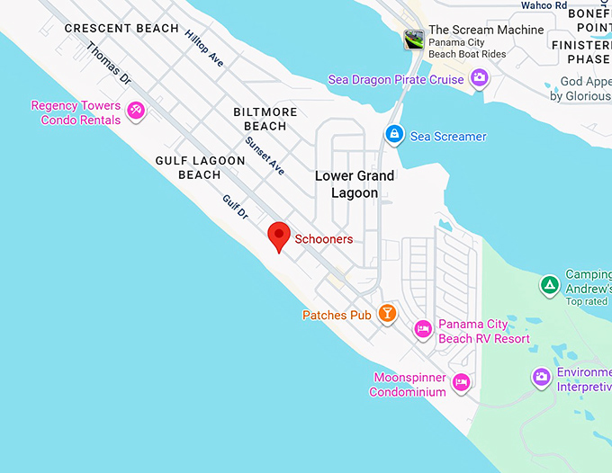 16. schooners map