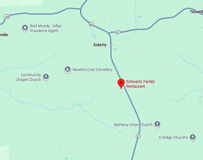 16. schwartz family restaurant map