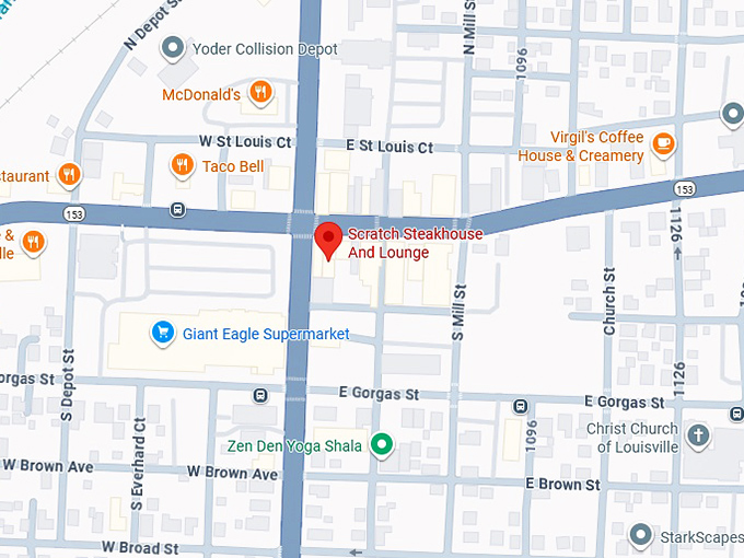 16. scratch steakhouse and lounge map