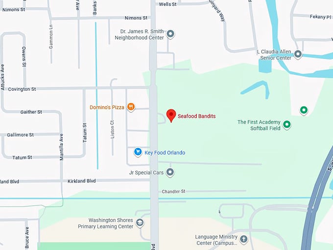 16. seafood bandits map