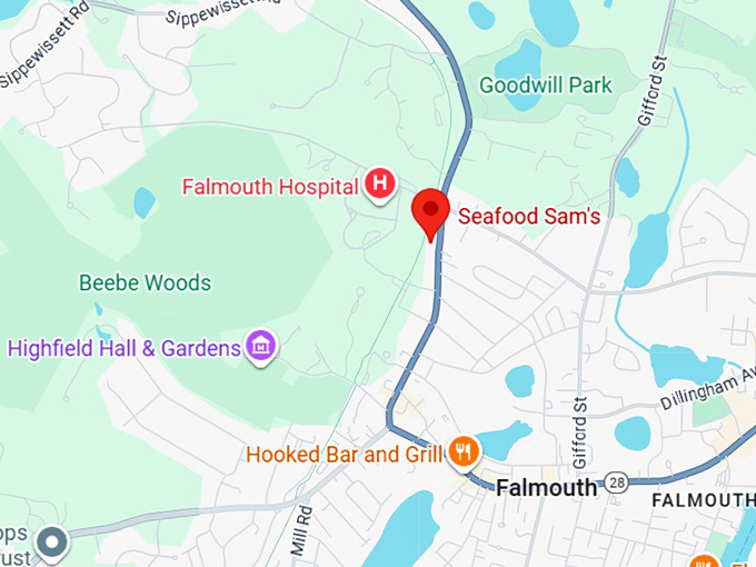 16. seafood sam&rsquo;s map