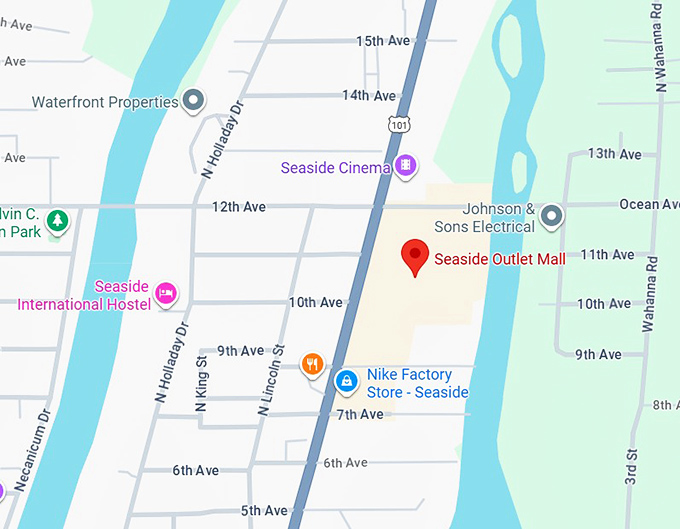 16. seaside outlet mall map