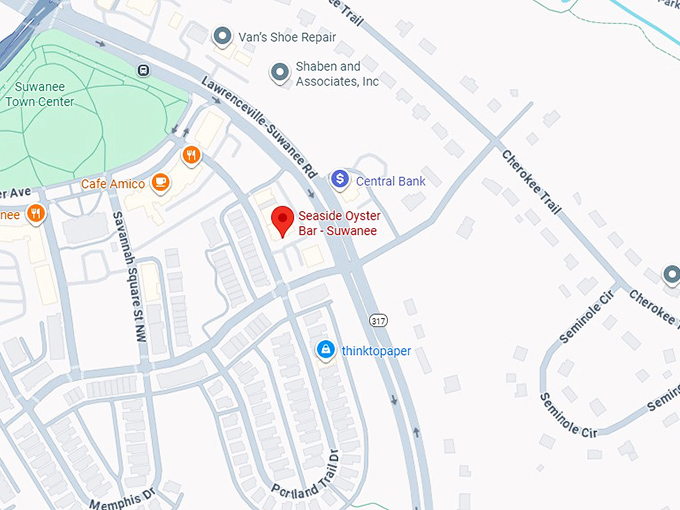 16. seaside oyster bar suwanee map