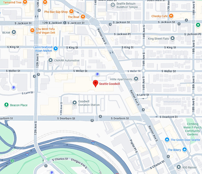 16. seattle goodwill (1400 s lane st dearborn) map