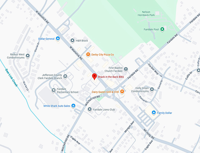 16. shack in the back bbq map