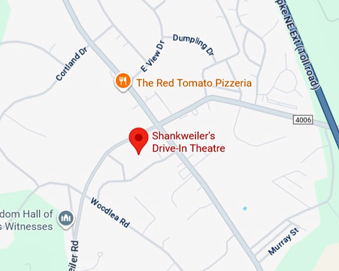 16. shankweiler's drive in theatre map