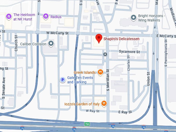 16. shapiro's delicatessen map